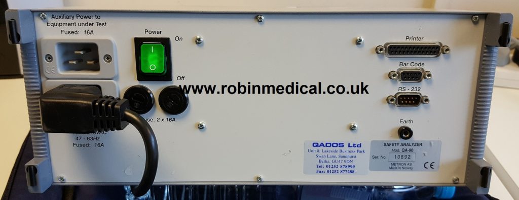 Metron QA-90 Mk II Electrical Safety Analyzer - Robin Medical Ltd