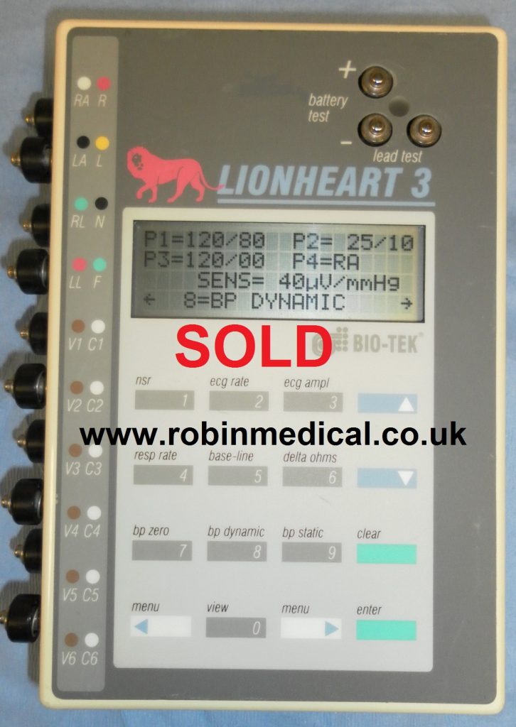 Bio-Tek Lionheart 3 Multi-parameter Patient Simulator - Robin Medical Ltd