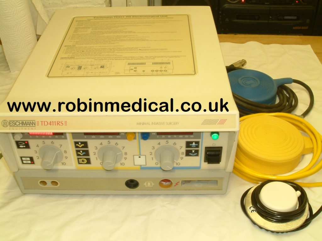 Eschmann TD411RS electrosurgical machines - Robin Medical Ltd