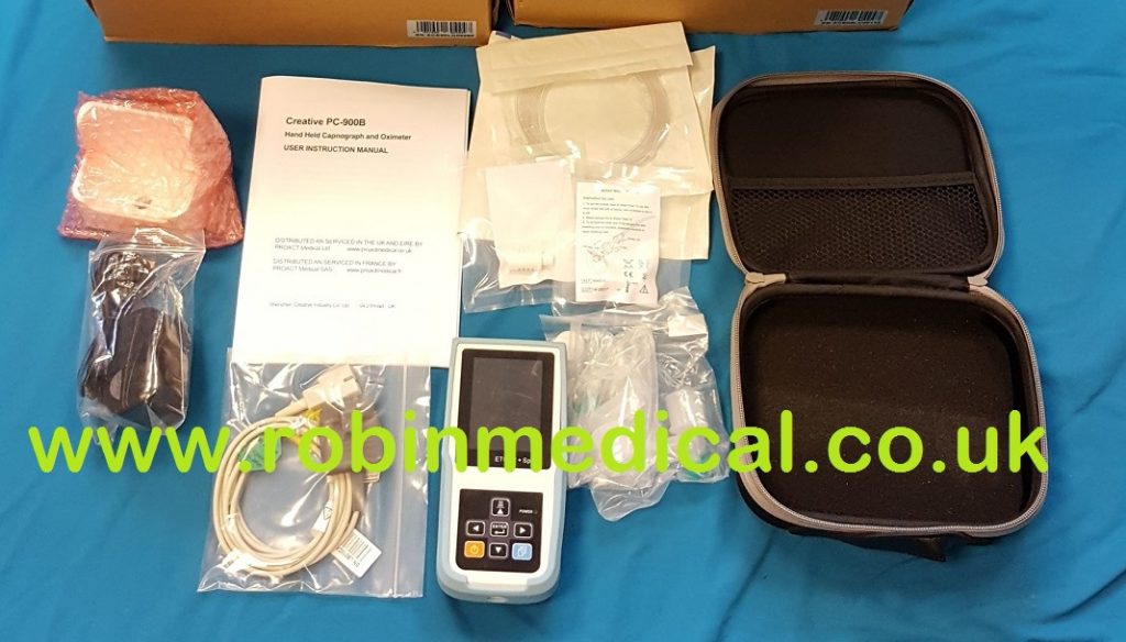 Proact PC-900B Hand Held SideStream EtCO2 and Sp02 - Robin Medical Ltd