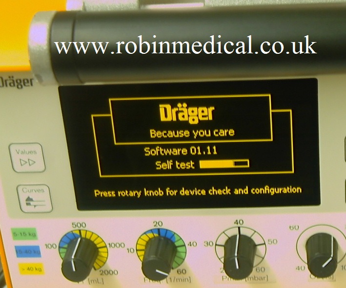 Drager Oxylog 3000 Emergency Ventilator - Robin Medical Ltd