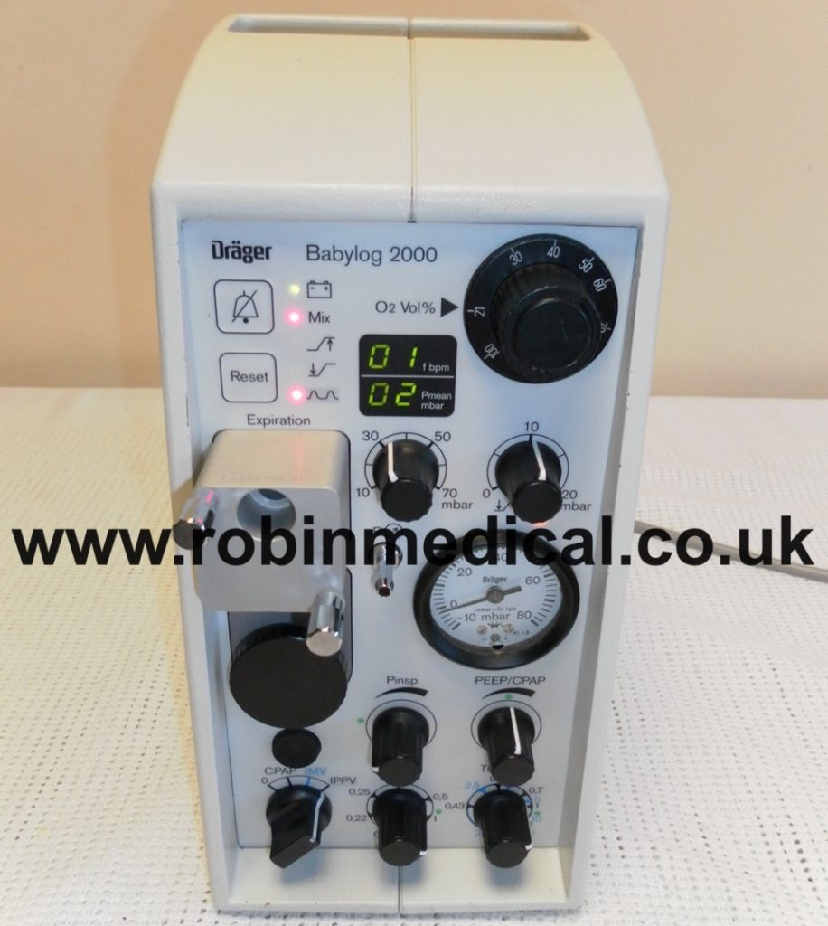 Drager Babylog 2000 Infant Ventilator - Robin Medical Ltd