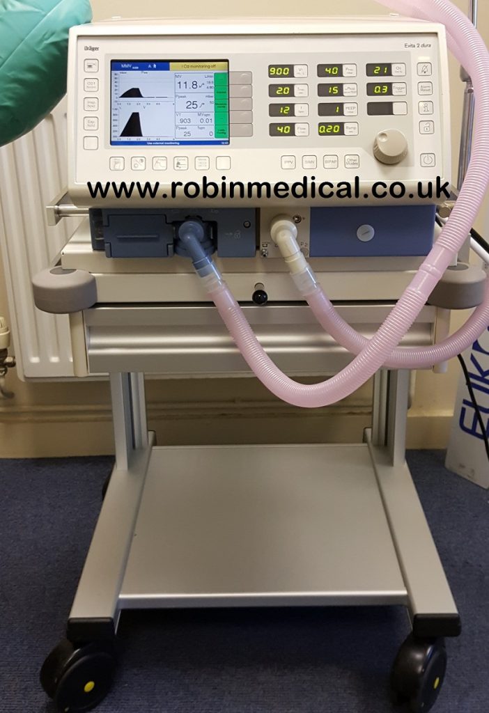 Drager EVITA 2 DURA ICU Ventilator - Robin Medical Ltd