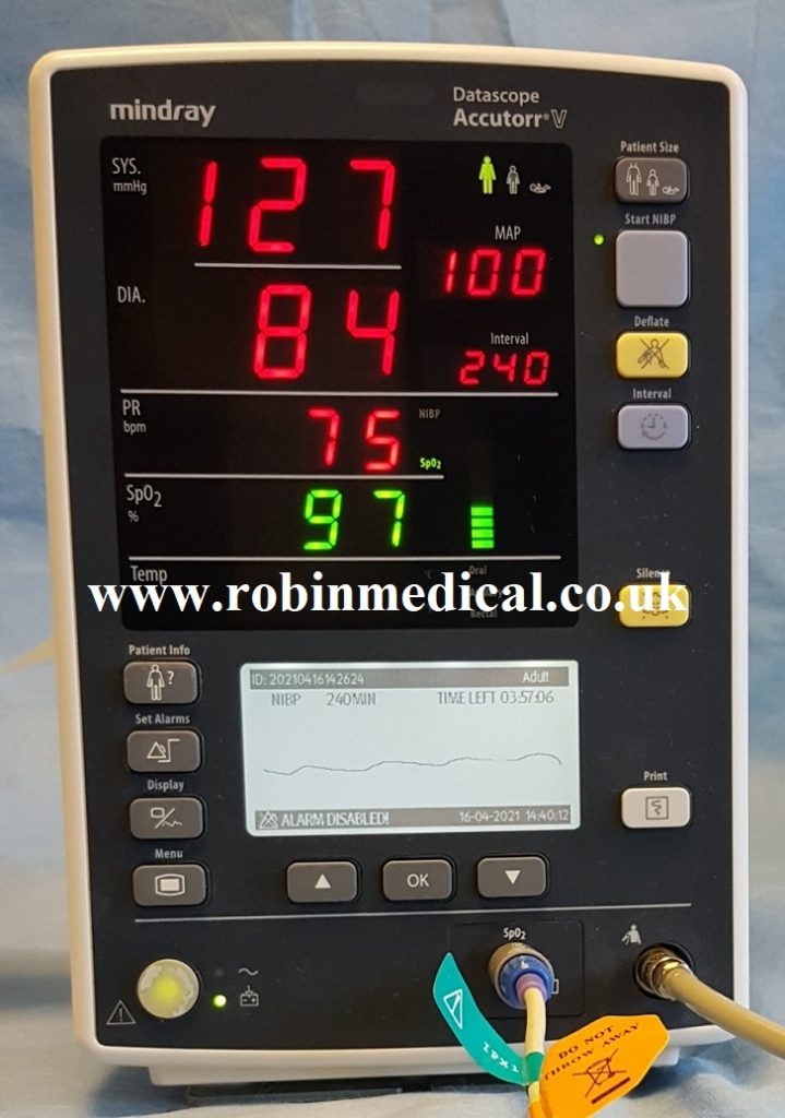 Datascope Acutorr V vital signs monitor - Robin Medical Ltd