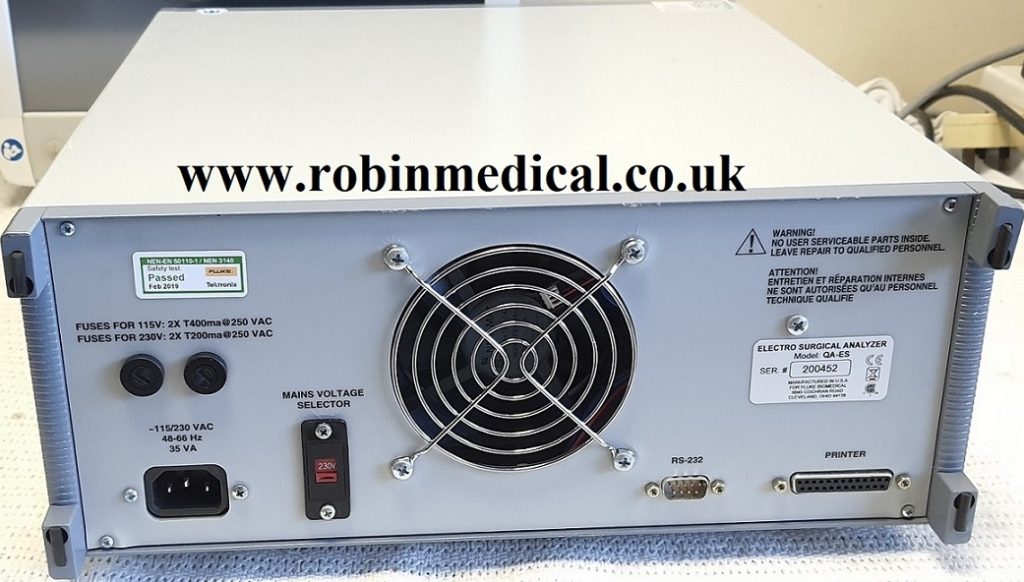 Fluke QA-ES II Electrosurgical Analyzer - Robin Medical Ltd