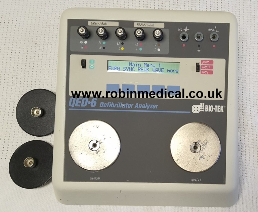 Bio-Tek QED-6M Defibrillator Tester - Robin Medical Ltd