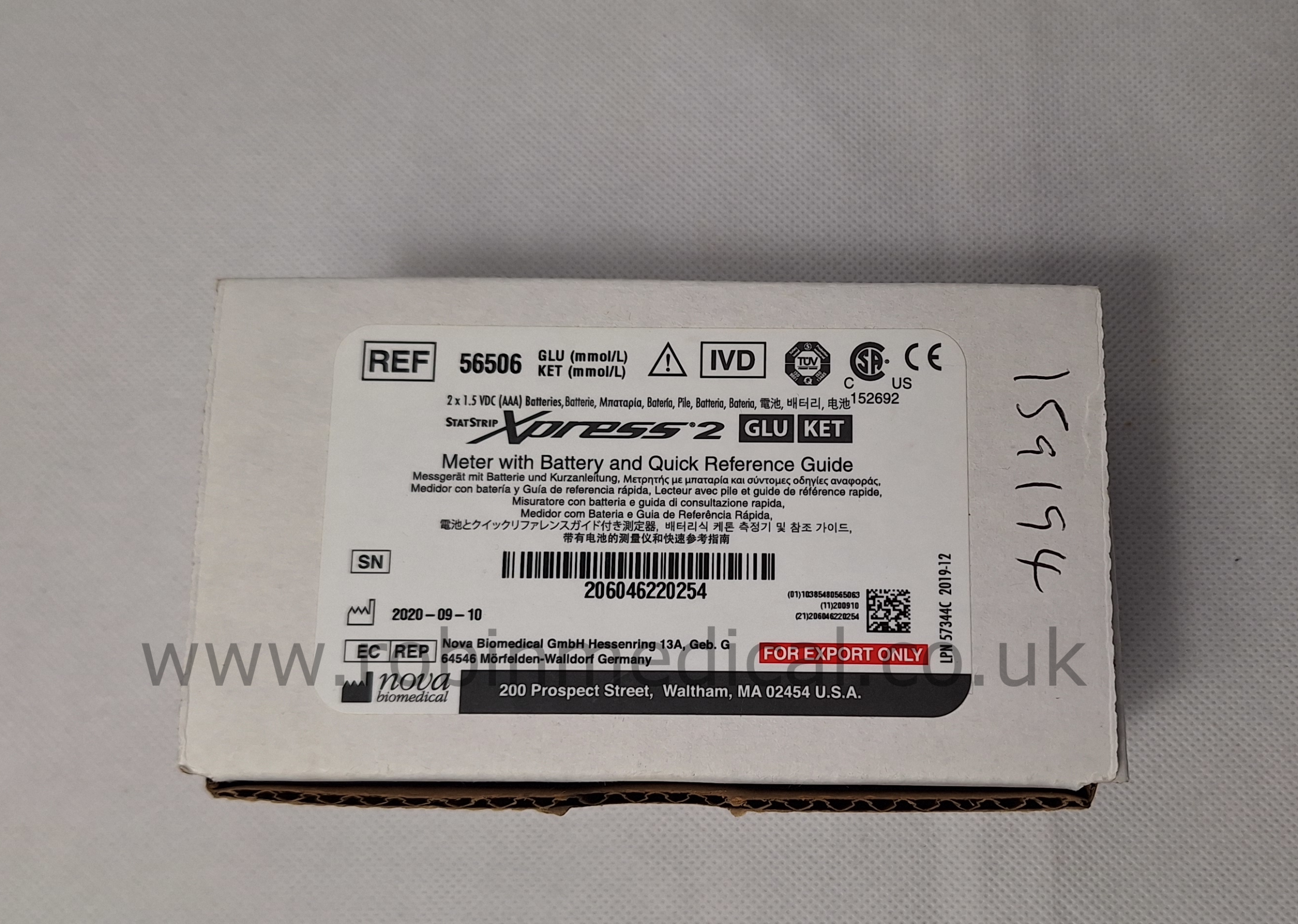 Nova Biomedical StatStrip Xpress 2 Glucose Ketone Hospital Meter REF ...